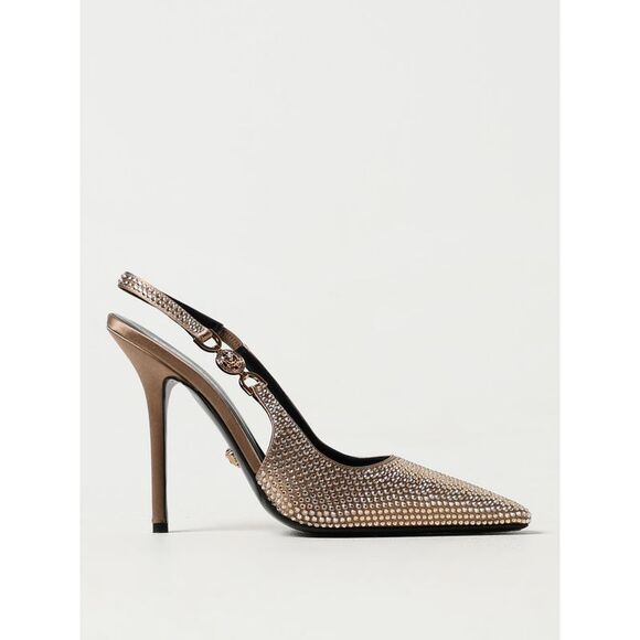 Versace | Shoes | Versace High Heel Shoes Woman Gold | Poshmark